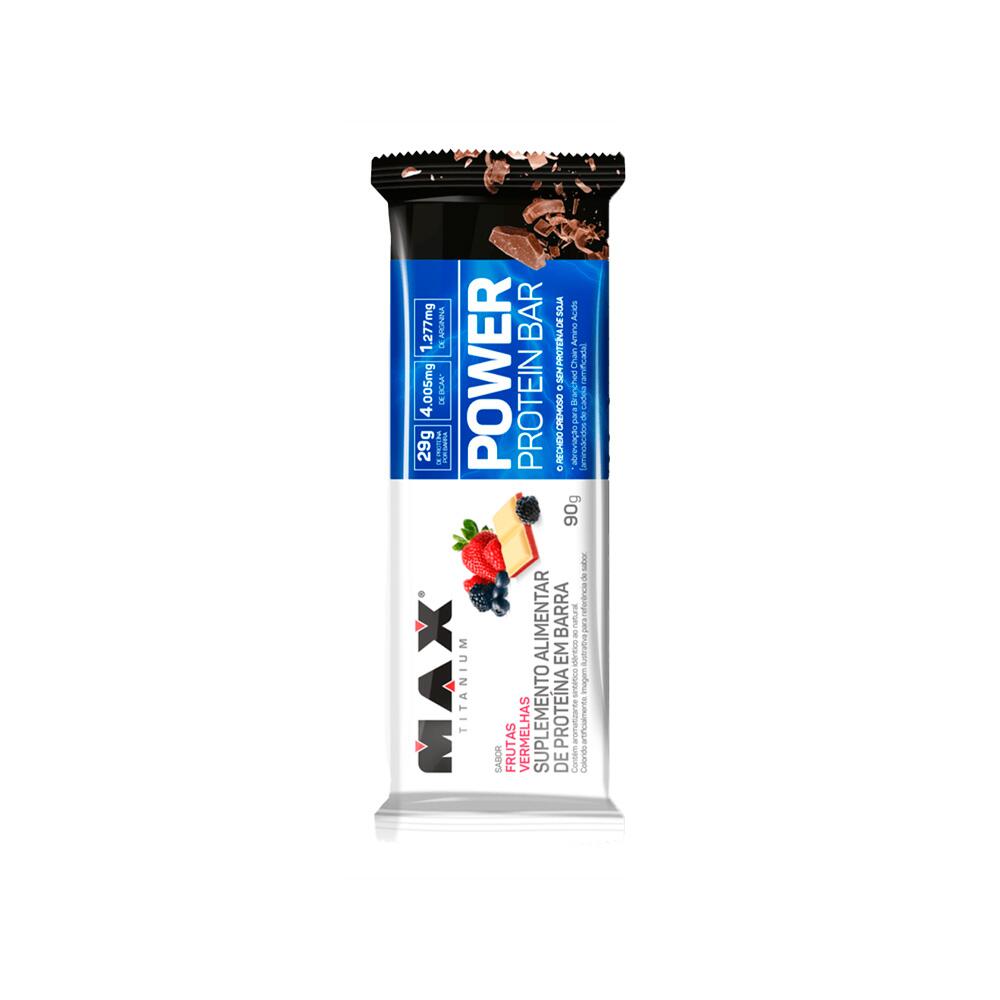 Comprar Power Protein Bar Max Titanium 90g Frutas Vermelhas - Total ...