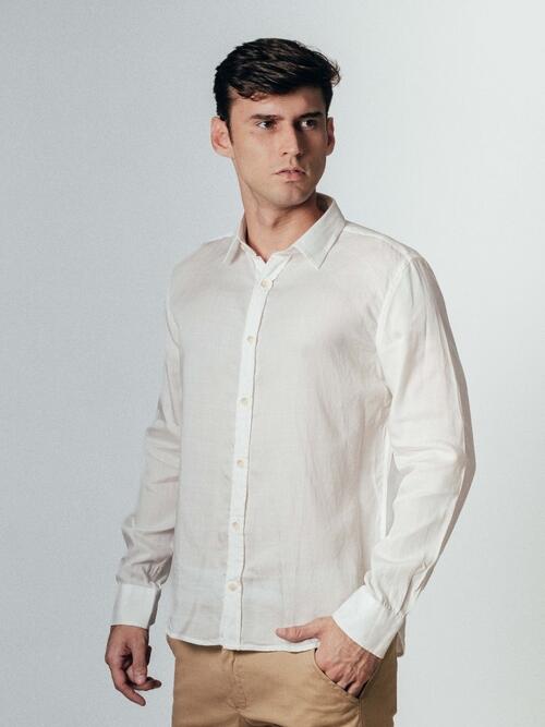 Comprar Camisa Manga Longa Liocel Blanc - Fella Clothing