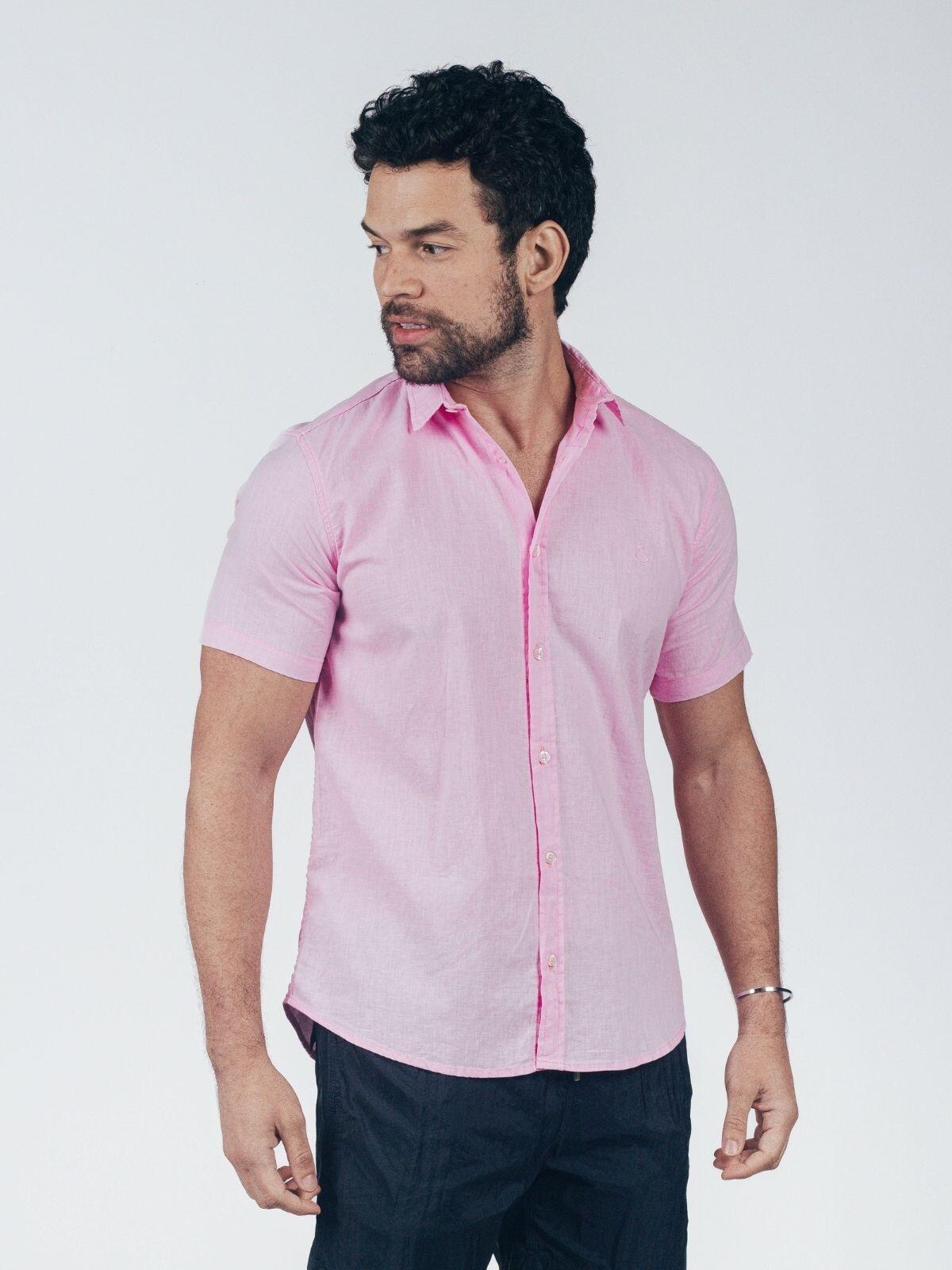 Comprar Camisa Manga Curta Linho Camb Quartz - Fella Clothing