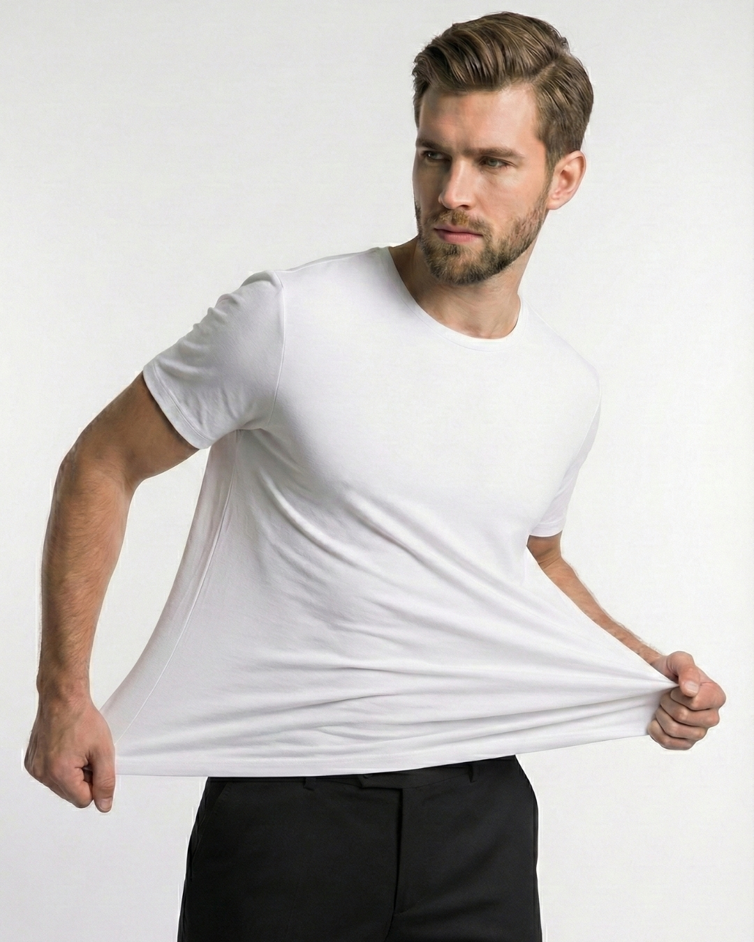 Comprar Camiseta Tech Hybrid White - R$249,90 - Fella Clothing
