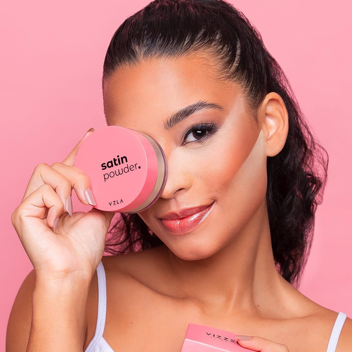 Comprar PÓ SOLTO SATIN POWDER - VIZZELA - Afim de Make
