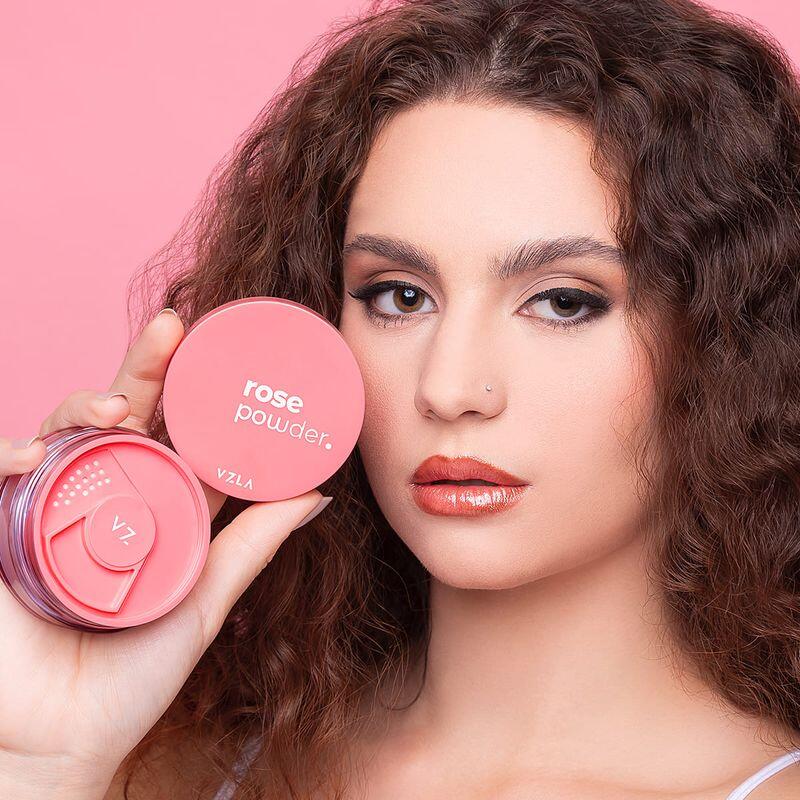 Comprar PÓ SOLTO ROSE POWDER - VIZZELA - Afim de Make