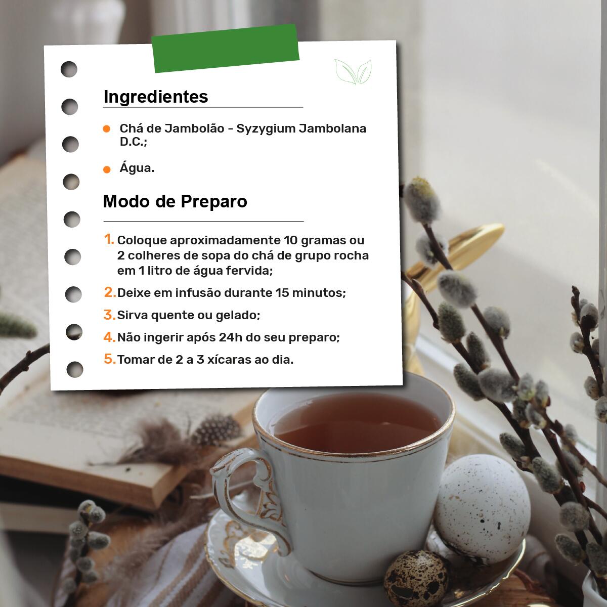 Chá de Jambolão Syzygium Jambolana D.C. A Granel - de R$12,34 a R$147,24
