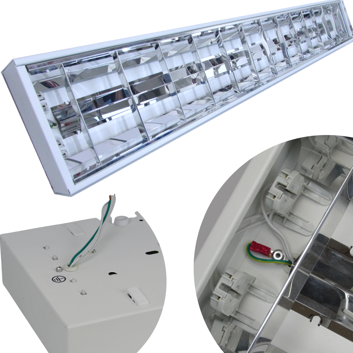 Comprar Kit 2 Luminárias Calha Comercial Sobrepor P/Lâmpada LED Tubular ...