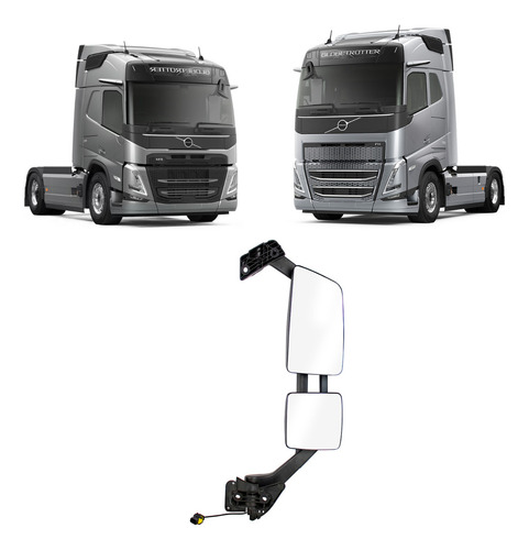 Comprar Retrovisor Espelho Desembacador Volvo Fh4 Fh5 Eletrico - a ...