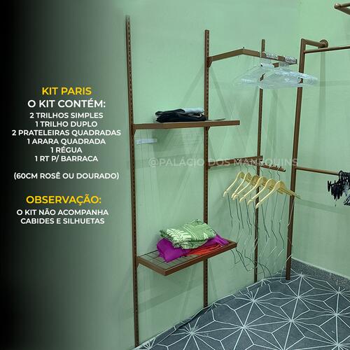 Comprar Kit Arara Cremalheira Paris - R$572,00 - Palacio dos Manequins