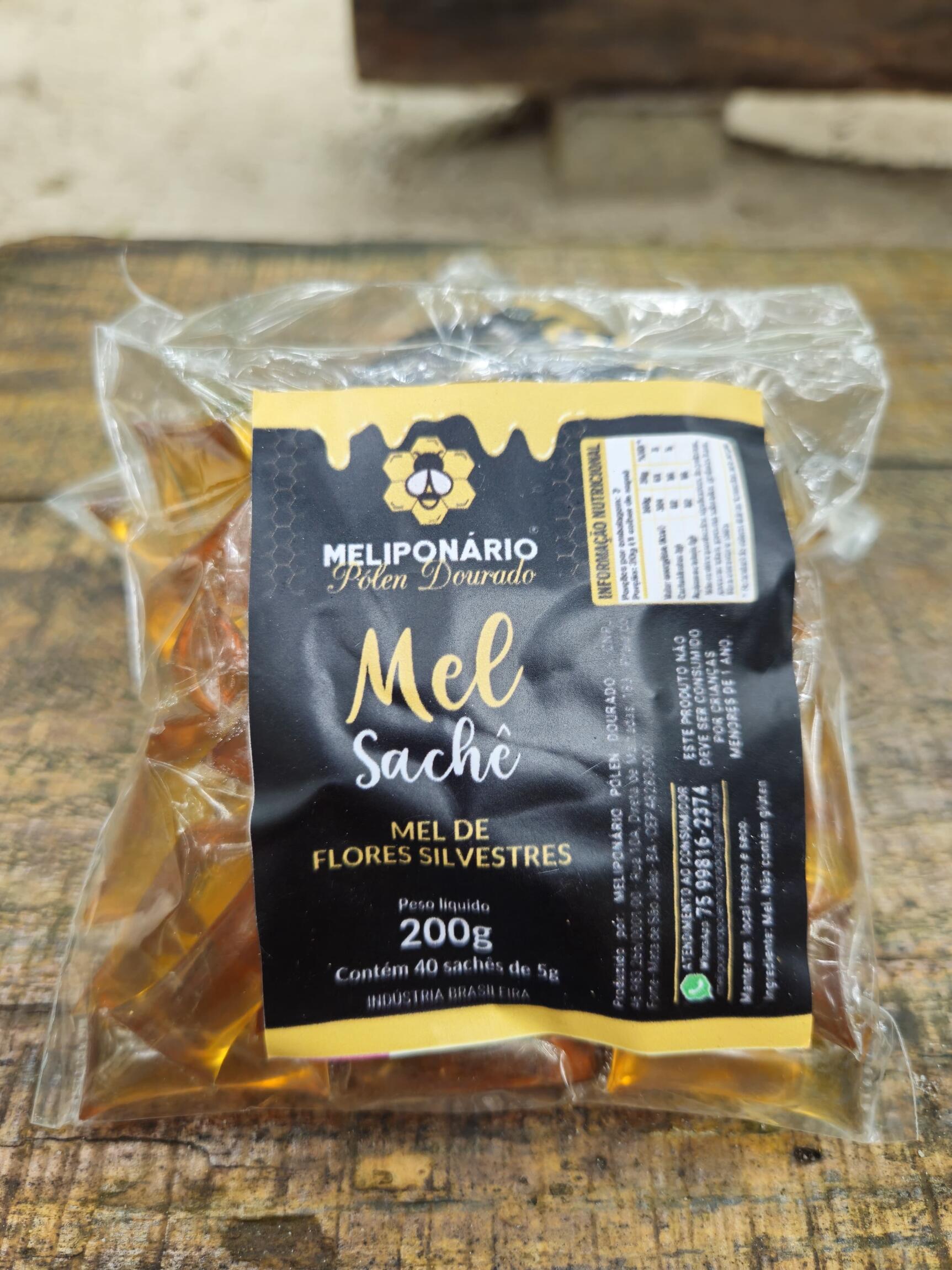 Comprar Mel em Sachê-200g - R$40,00 - Polén Dourado