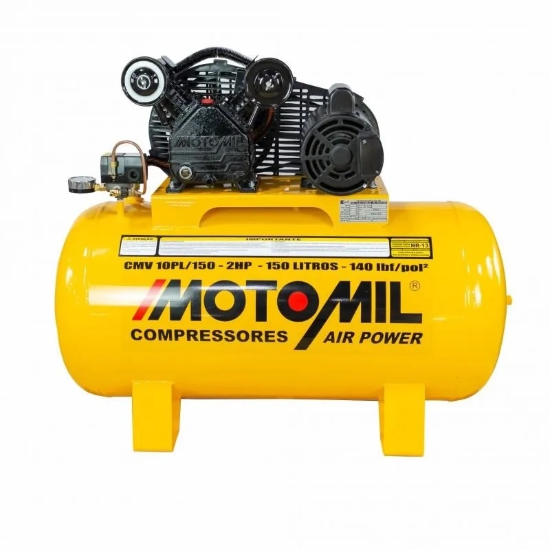 Compressor Air Power Trifásico 2P 2HP 150L 140 Libras 220/380V ...