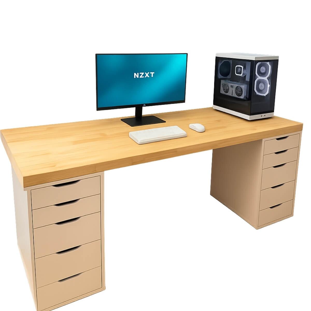 Comprar Kit Setup LevelDesk Pro Pinus (Tampo Pinus 5cm + 2 Gaveteiros ...