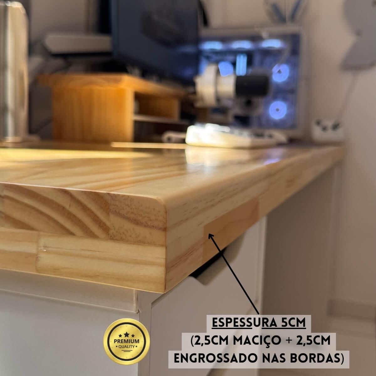 Comprar Kit Setup LevelDesk Pro Pinus (Tampo Pinus 5cm + 2 Gaveteiros ...