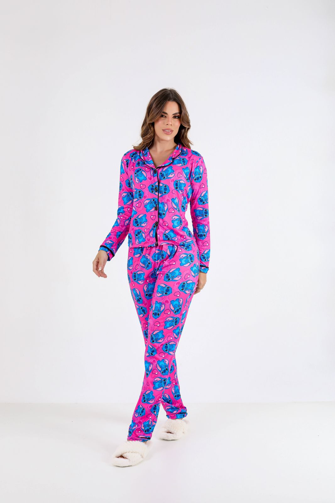 Comprar Pijama Americano Calça m/Longa Ref. PACL25 Stitch 4 - a partir ...
