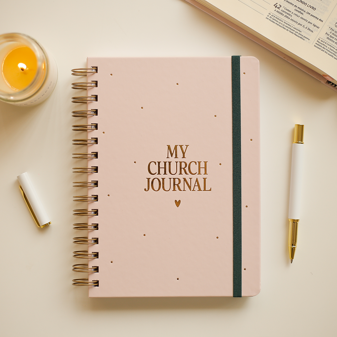 Comprar My Church Journal Rosinha - a partir de R$67,80 - Somos Filhas ...