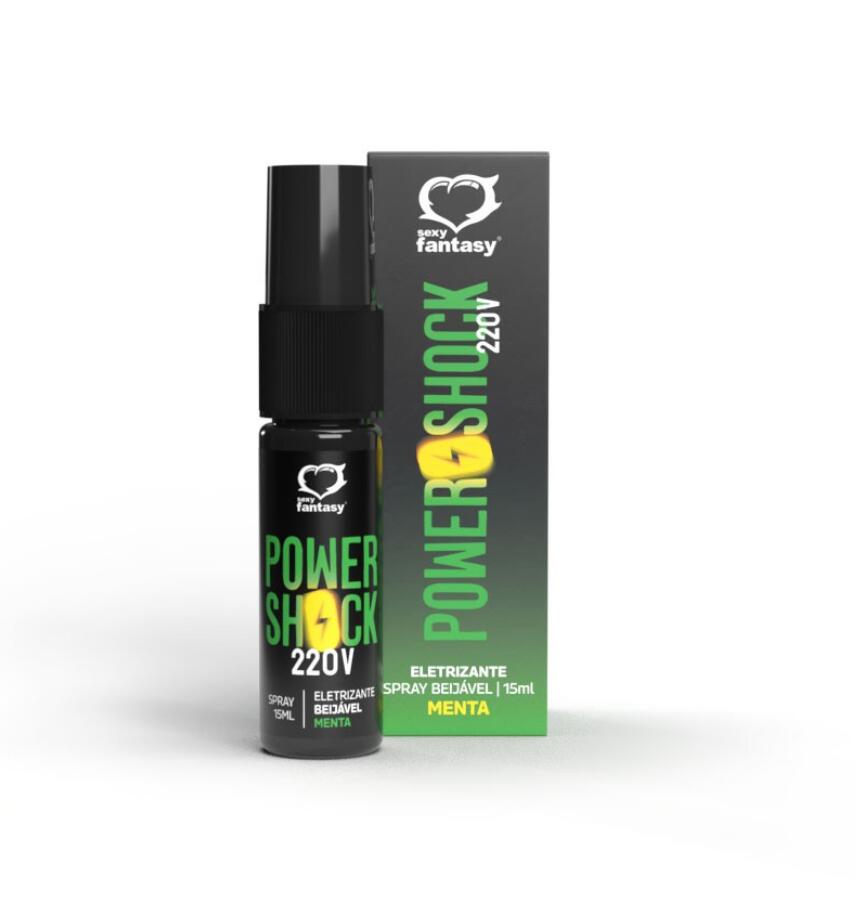 Comprar Power Shock 220v de Tesão Spray Beijável Eletrizante Menta - R ...