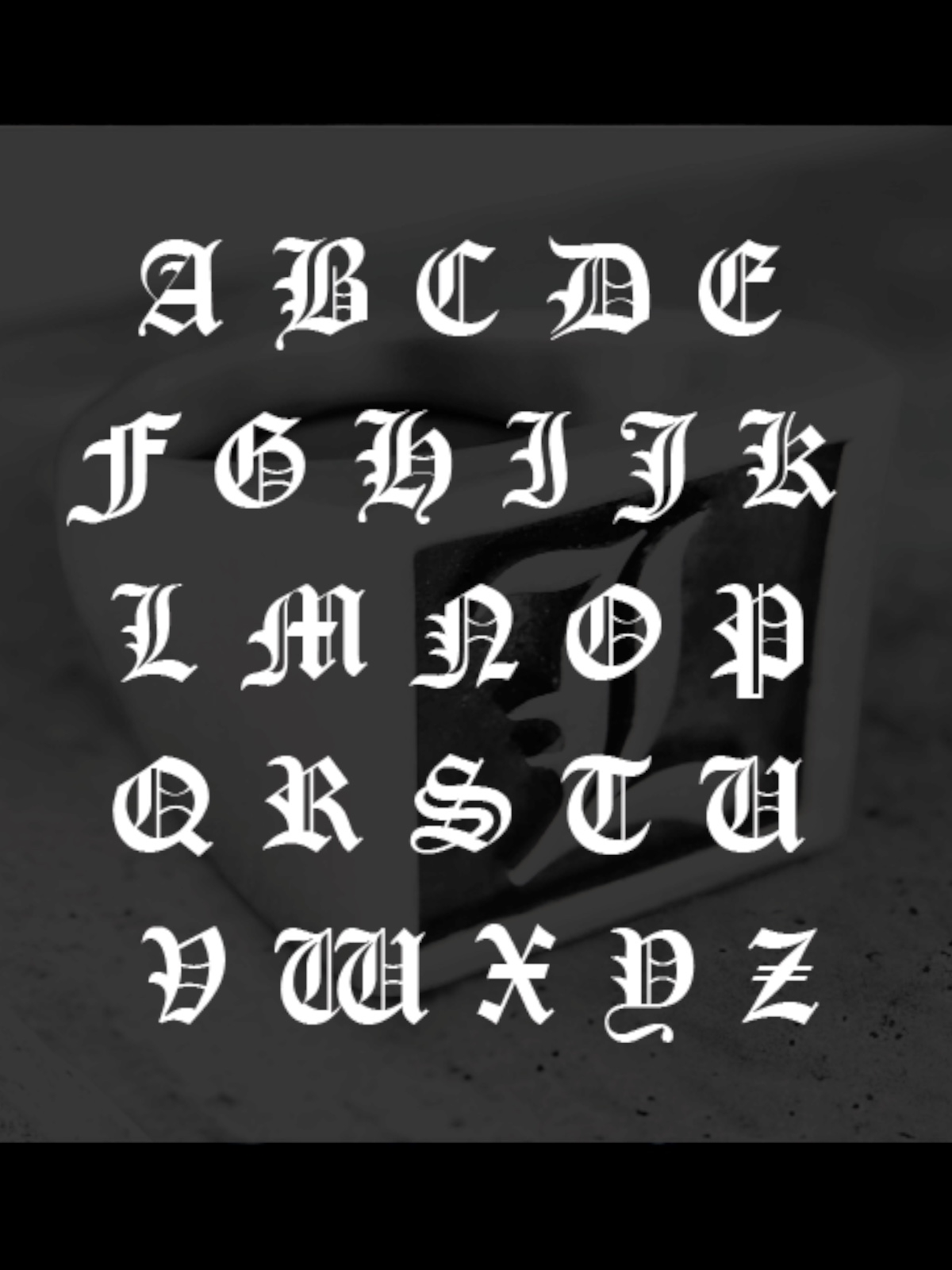 Comprar Anel de Letra Redondo - Round Letter - a partir de R$493,11 ...