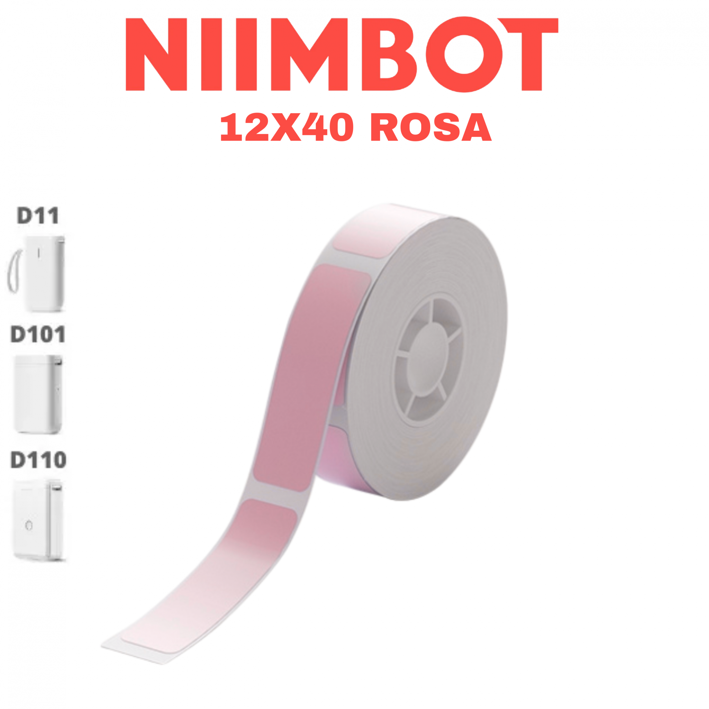 Comprar Etiqueta 12x40 Rosa para Niimbot D110 - a partir de R$39,10 ...