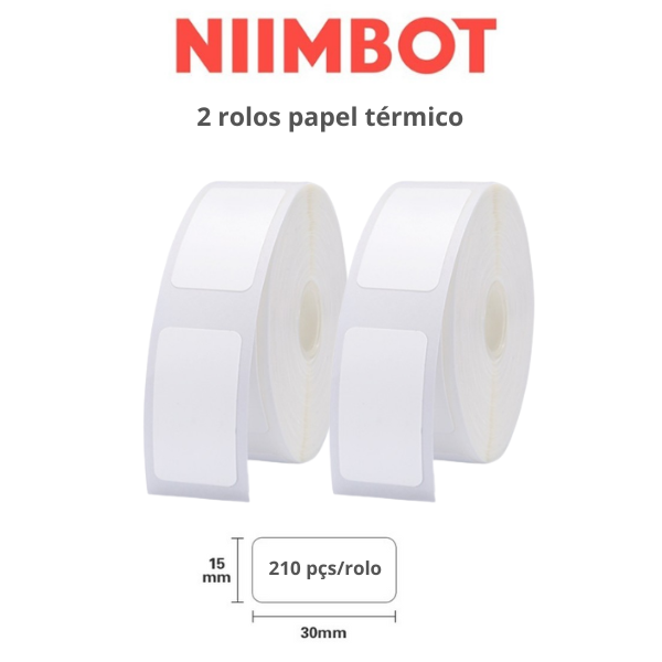 Comprar 2 ROLOS ETIQUETAS NIIMBOT D110 D101 D11 15x30mm - a partir de R ...