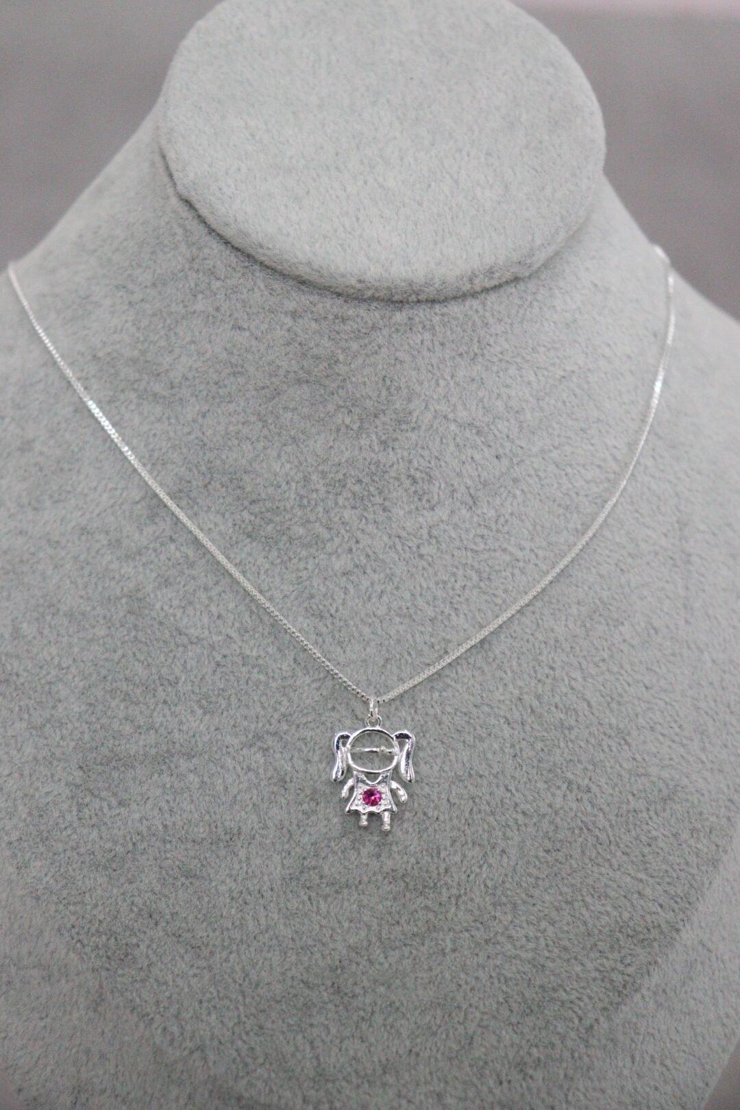 Comprar COLAR MENINA 1 ZIRCONIA ROSA AO MEIO - a partir de R$32,35 ...