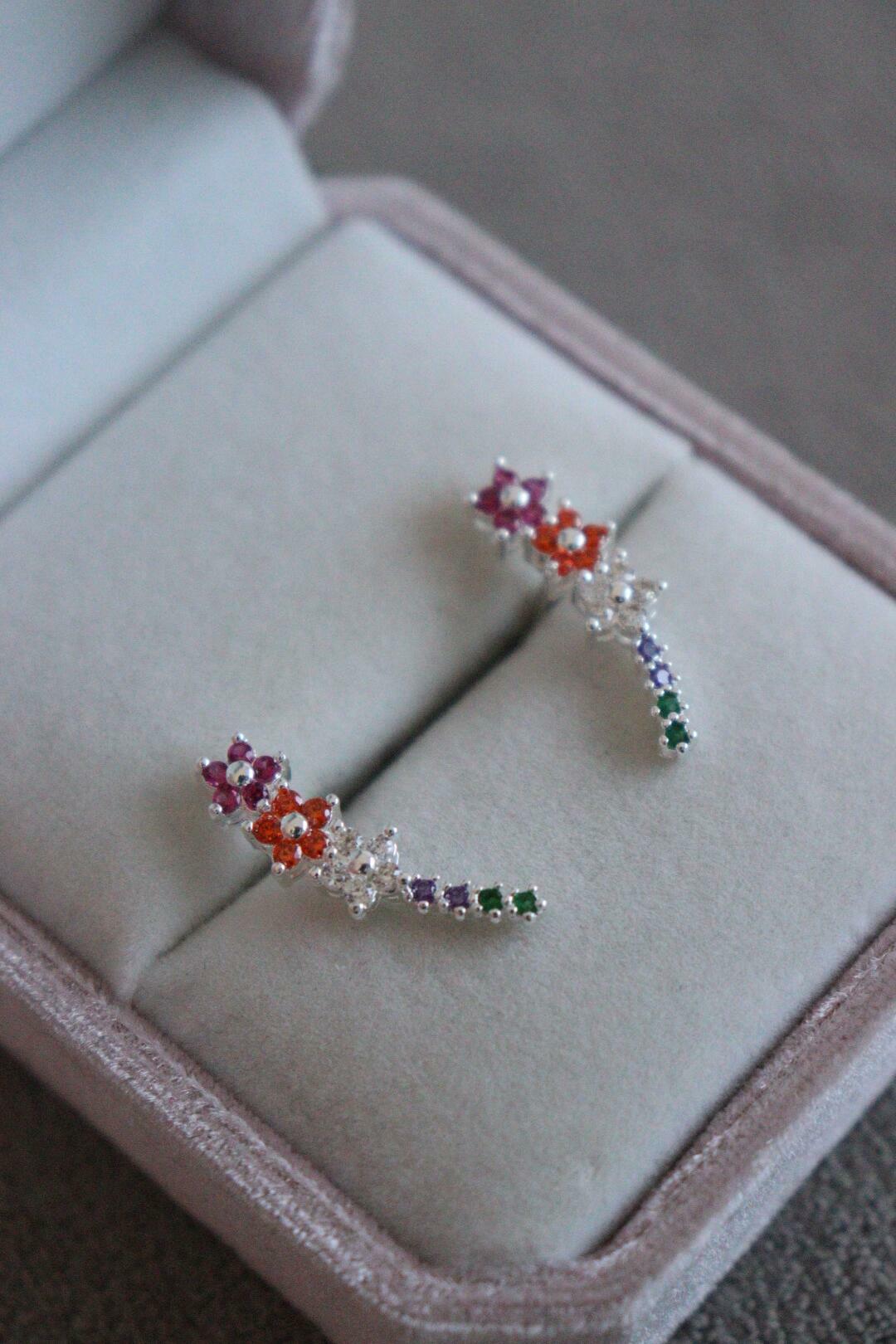 Comprar EAR CUFF FLORES COLORS BR220 - a partir de R$18,33 - Lolla ...