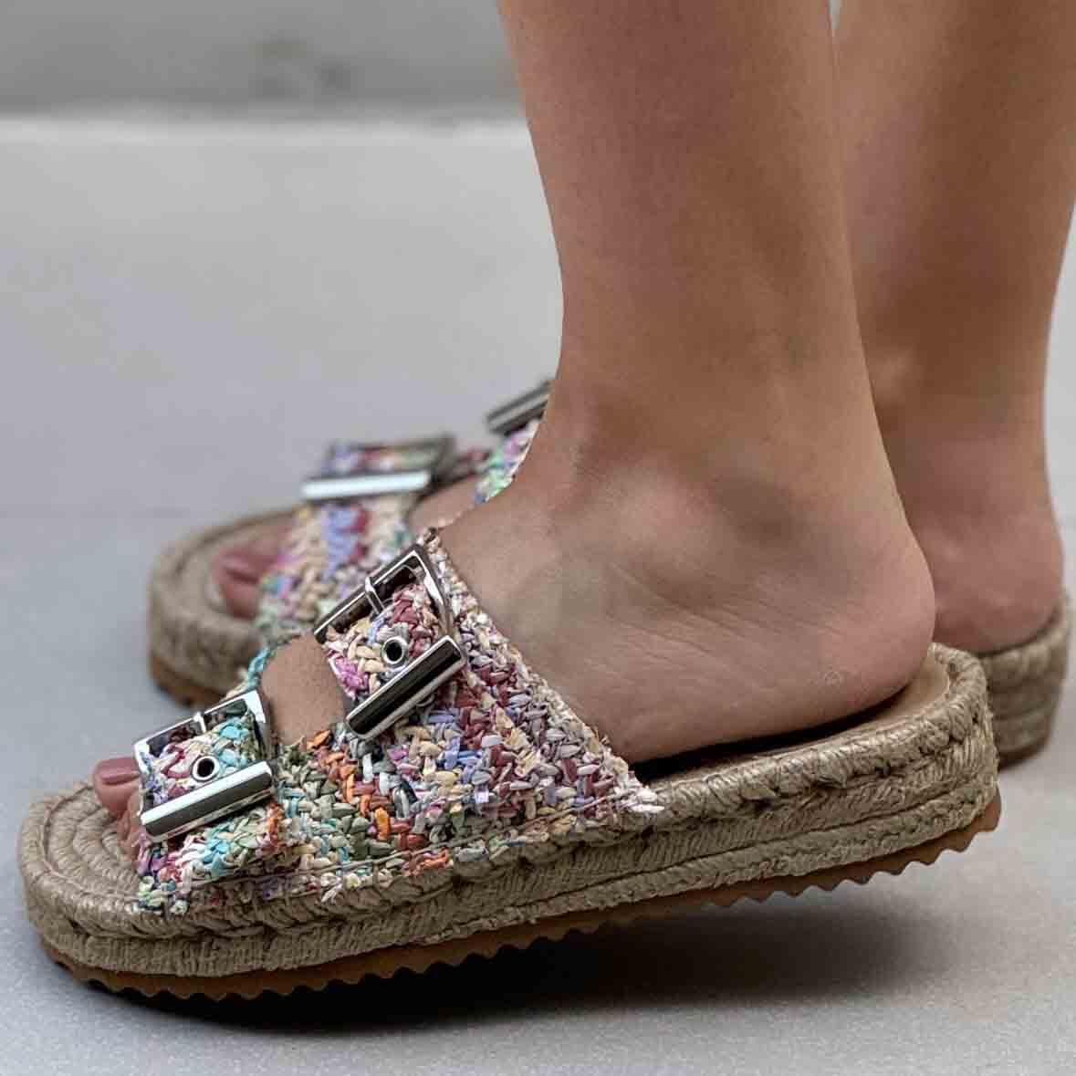 Flatz espadrille birken flatform colorida - a partir de R$425,94