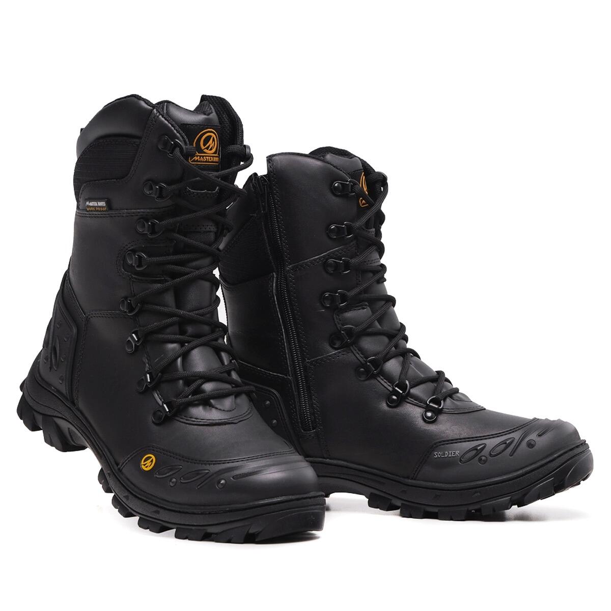 Comprar Bota Soldier Preta Master Boots Confort Plus Couro Legítimo - a ...