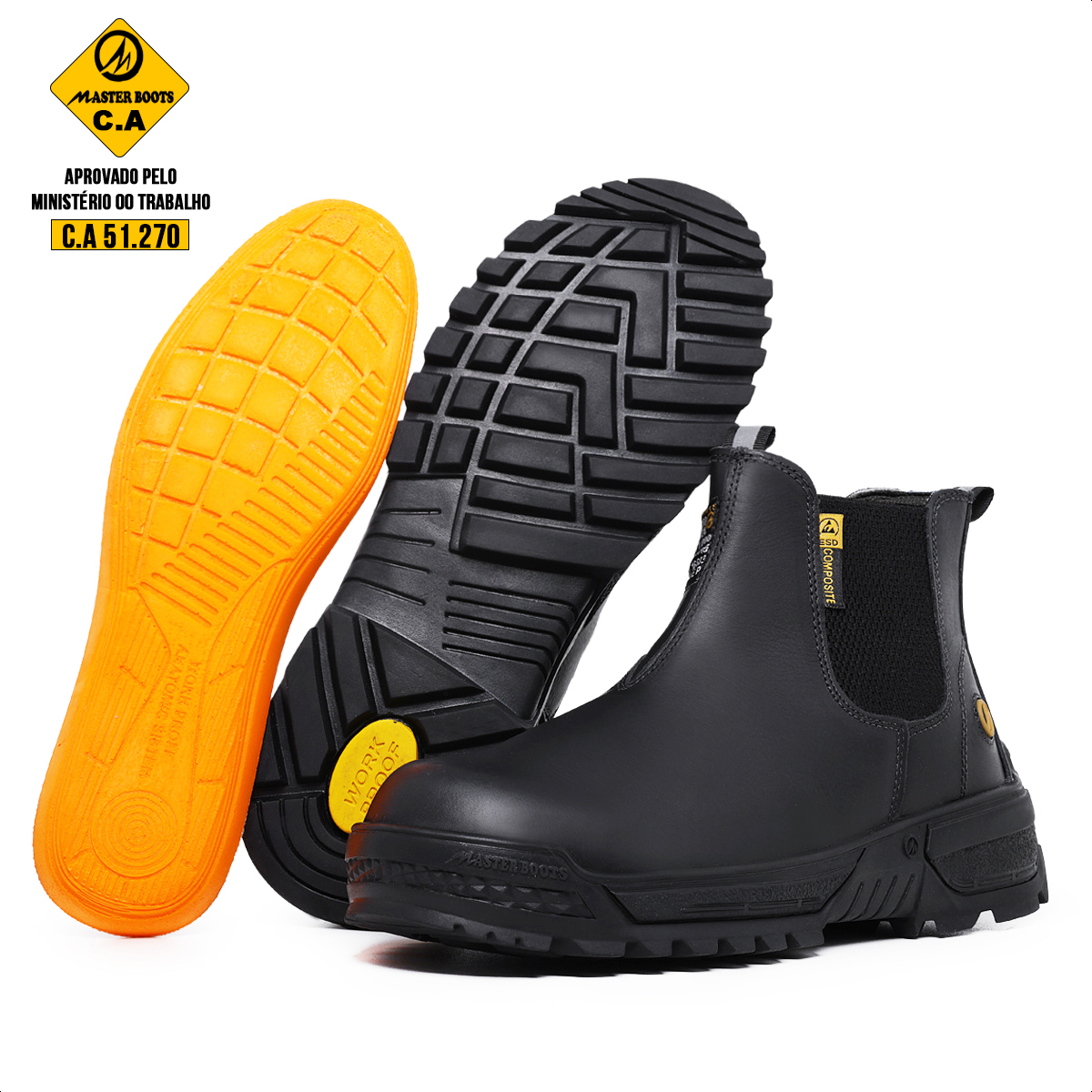 Comprar Bota C.A 51.270 Composite Palmilha Anti Perfurante Solado de Borracha - a partir de R ...