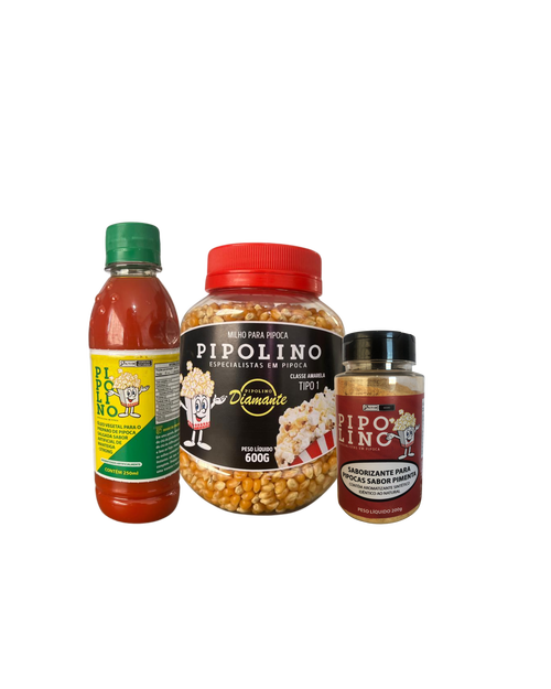 Comprar Kit Pipoca Salgada Pimenta - a partir de R$28,50