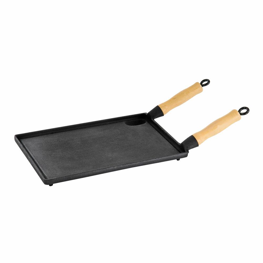 Comprar Chapa de Ferro Fundido 25x35cm Com Cabos de Madeira