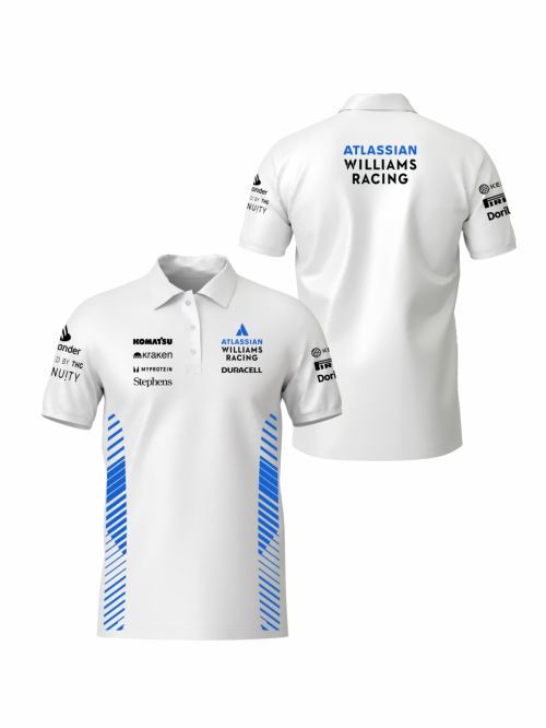 Comprar Camiseta Polo Williams White - 2025 - R$149,90 - OVERTAKE STORE