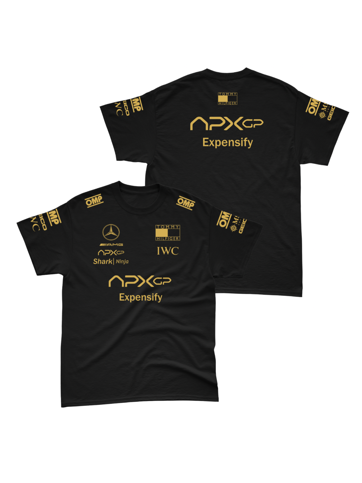 Comprar Camiseta APX GP Team - Black - R$129,00 - OVERTAKE STORE