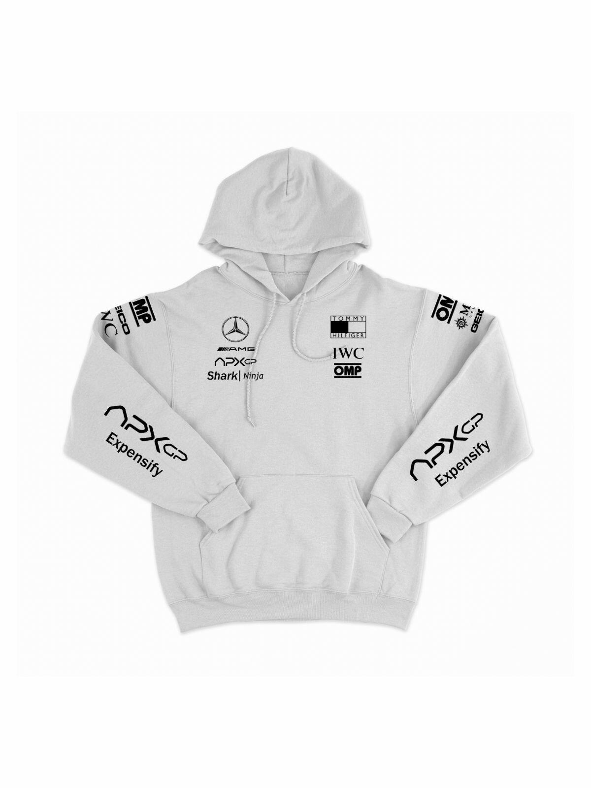 Comprar Moleton Com Capuz White - APX GP Team - R$169,00 - OVERTAKE STORE