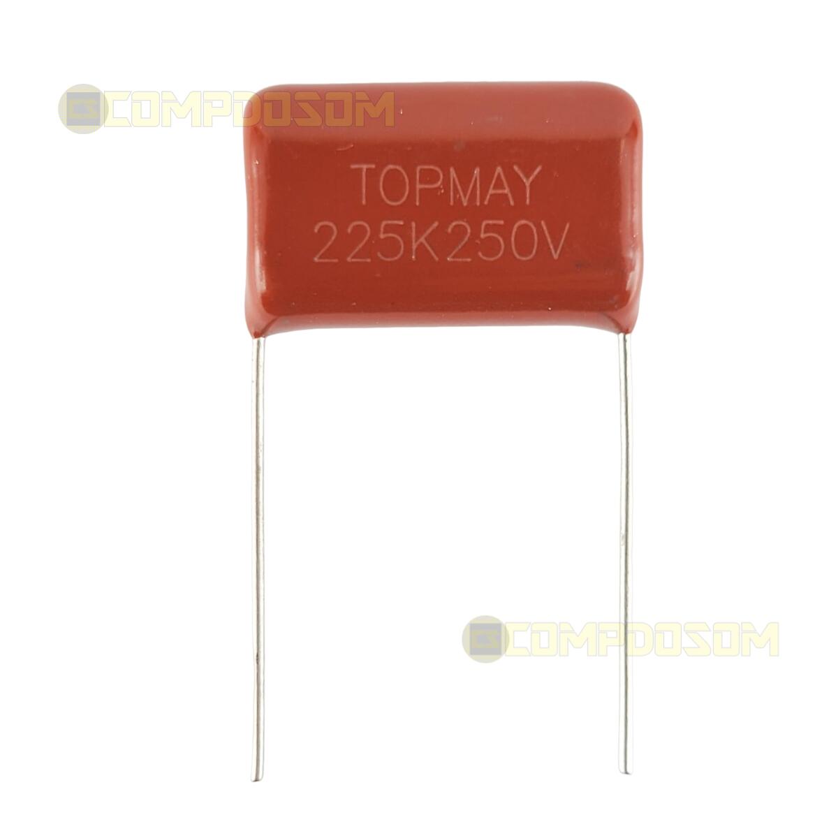 Comprar capacitor poliester 2u2 250v 2m2 2,2/250v topmay original