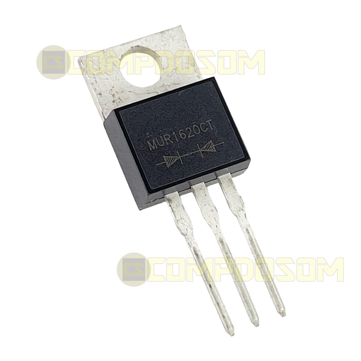 Comprar DIODO MUR1620CT MUR1620 1620 POSITIVO 16A 200V ORIGINAL - a ...