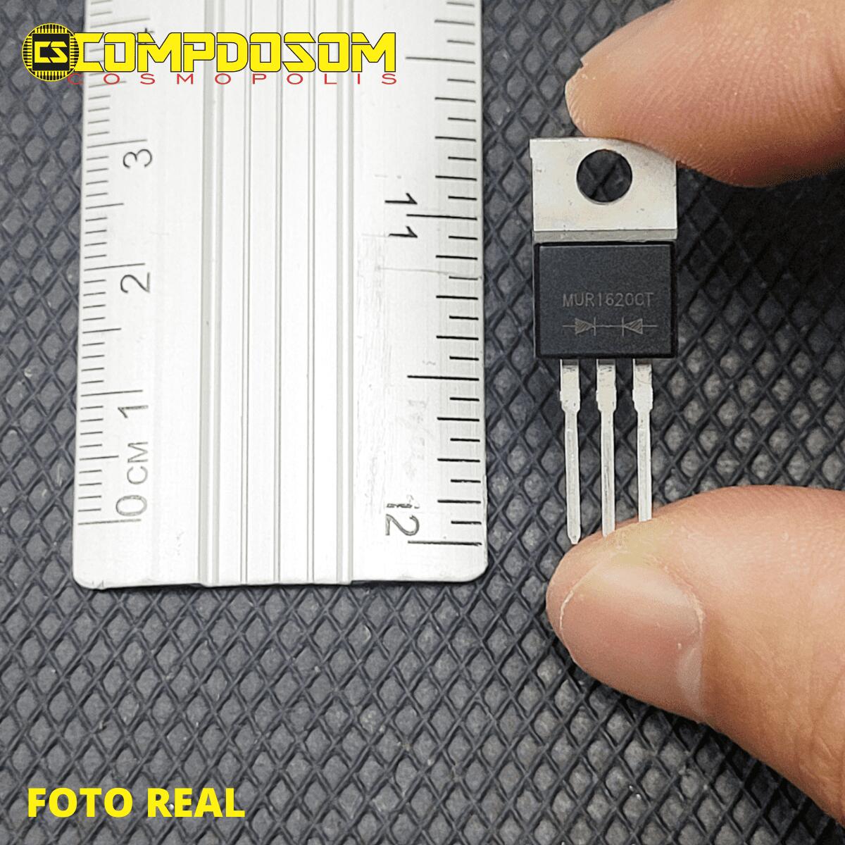 Comprar DIODO MUR1620CT MUR1620 1620 POSITIVO 16A 200V ORIGINAL - a ...