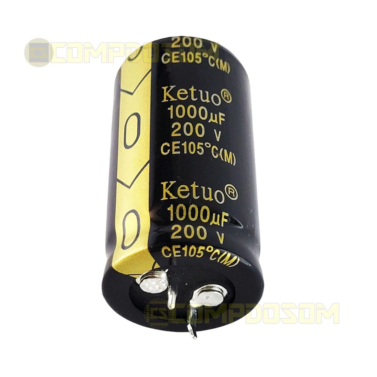 Comprar CAPACITOR 1000UF 200V 1000/200V KETUO ORIGINAL - a partir de R ...