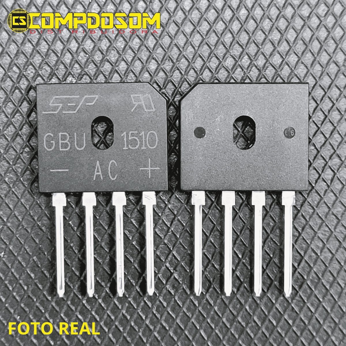 Comprar PONTE RETIFICADORA GBU1510 ORIGINAL - a partir de R$3,93 ...