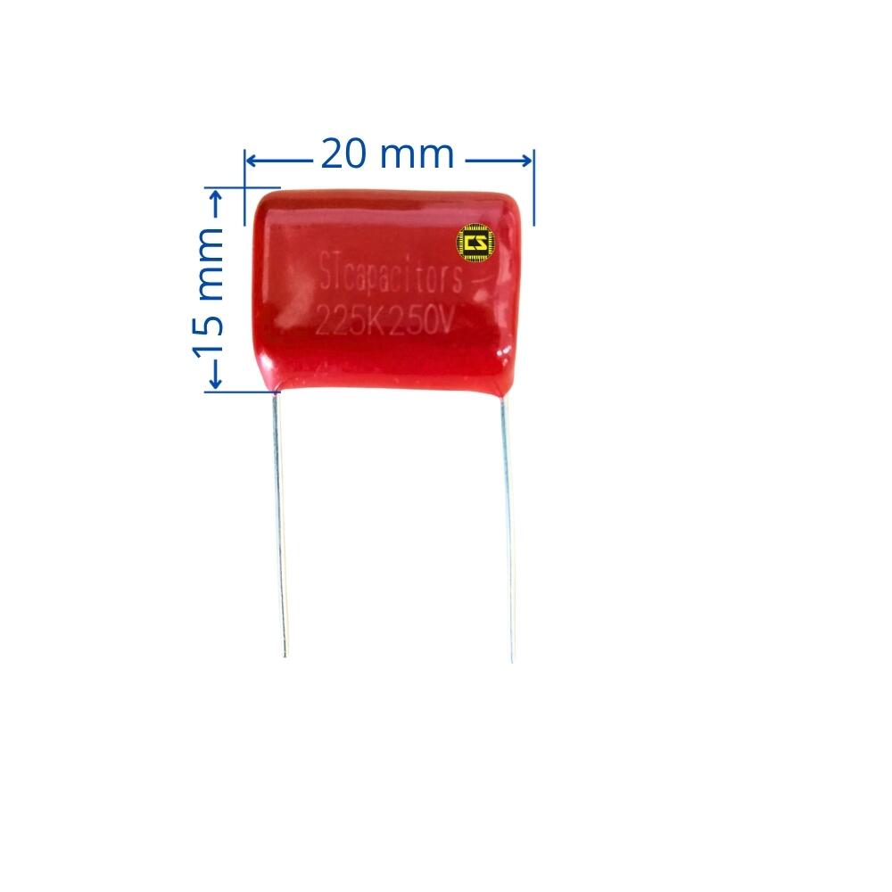 Comprar capacitor poliester 2u2 250v 2m2 2,2/250v ST Capacitors - a ...