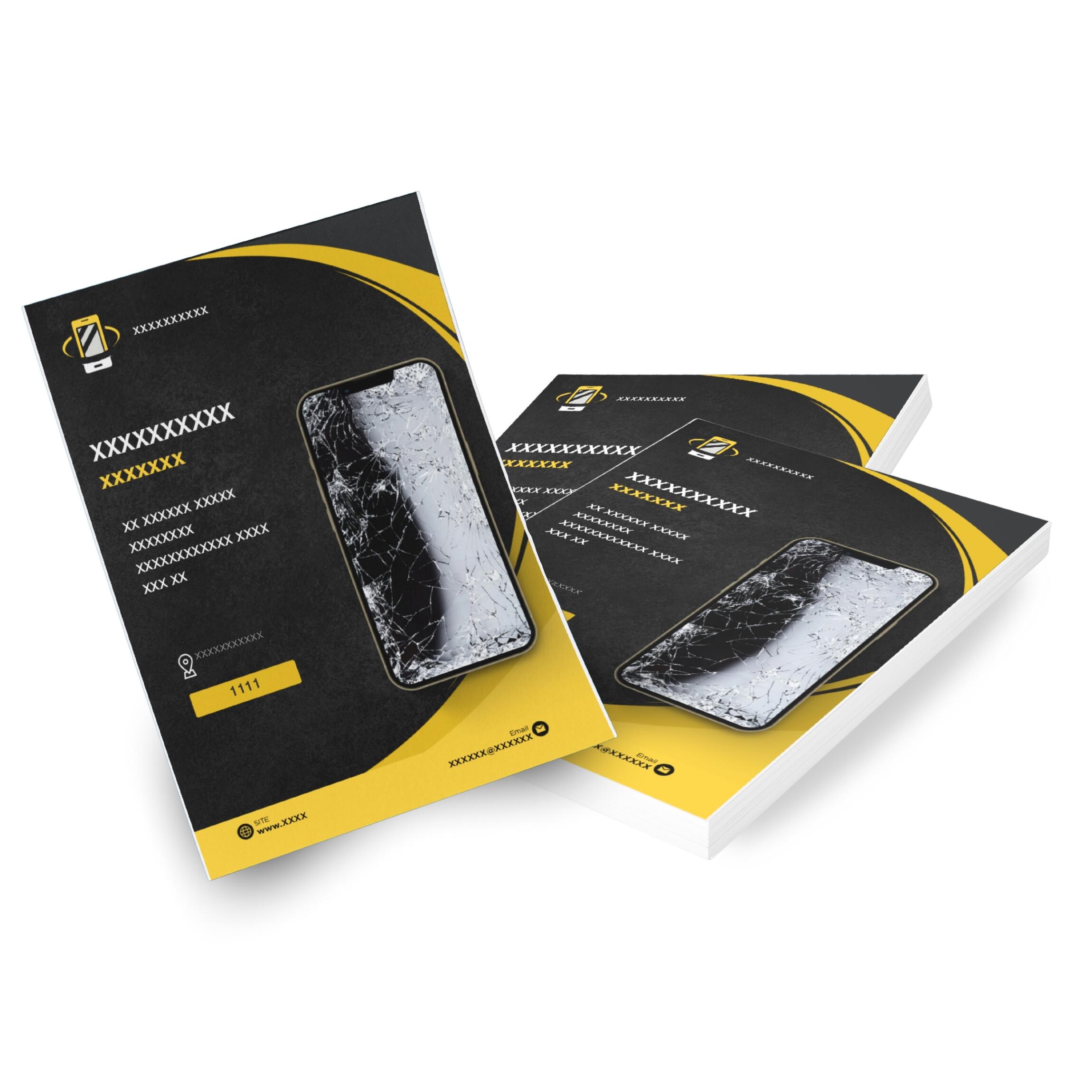 Comprar 100 Panfletos Folhetos Flyers Coloridos Brilhante 15x21 cm ...