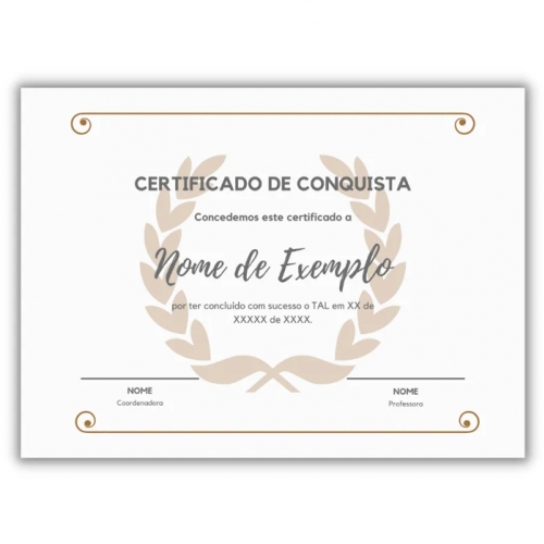 10 Impressões de Certificado Frente e verso - R$24,07