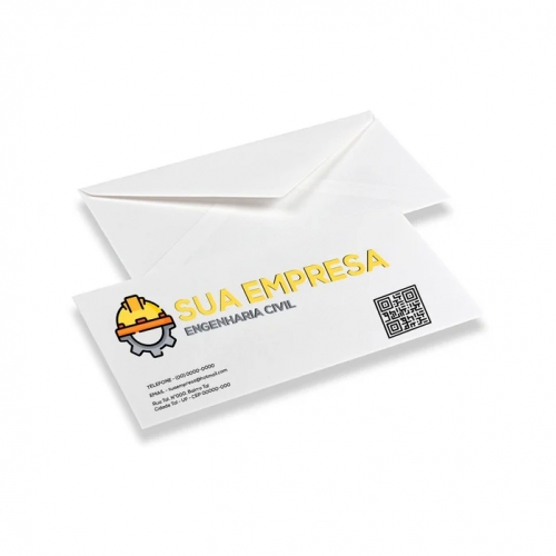 100 Envelopes Ofício DL PERSONALIZADO - R$84,25