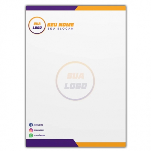 200 Folhas Timbrada - a partir de R$72,21