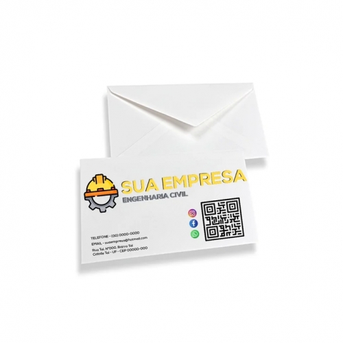 1000 Envelopes Comercial C6 PERSONALIZADO - R$722,10