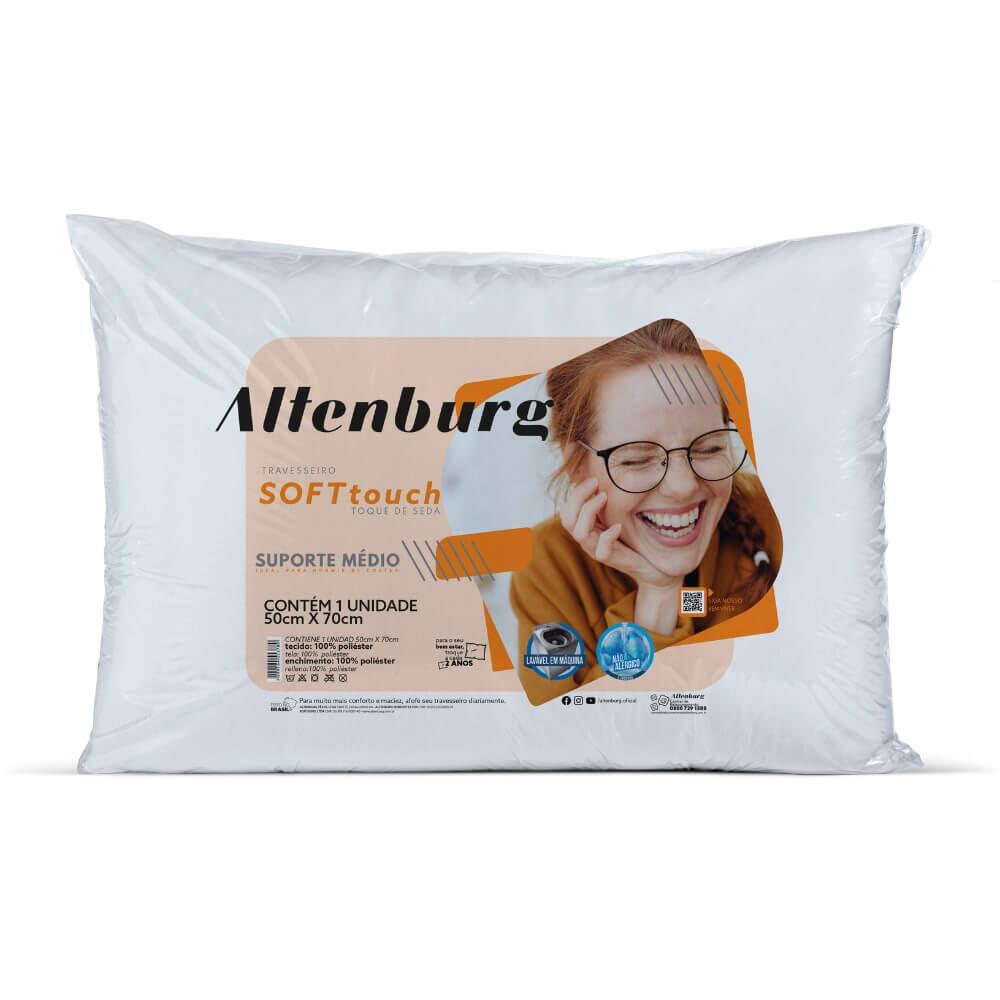 Comprar Travesseiro Altenburg Soft Touch 50cm x 70cm - Branco - R$49,90