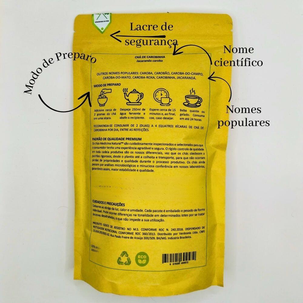 Comprar Carobinha Verdadeiro Jacaranda Caroba Folha Seca Premium 50 gramas