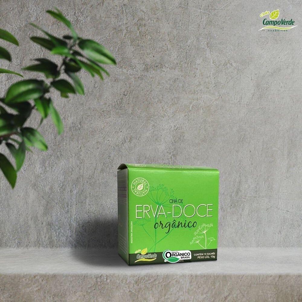 Comprar Kit Erva Doce Funcho Chá Orgânico Campo Verde 30 sachês