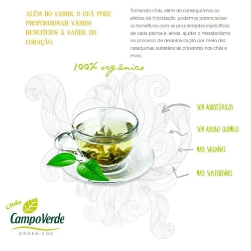 Comprar Kit Erva Doce Funcho Chá Orgânico Campo Verde 30 sachês - A ...