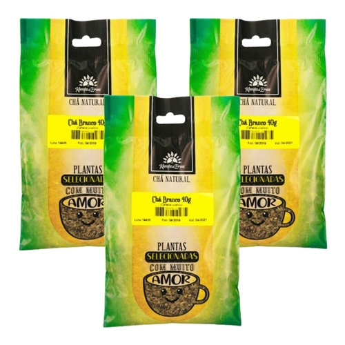 Comprar Kit 3 Chá Branco Folhas Novas e Brotos Kampo de Ervas 40g cada ...