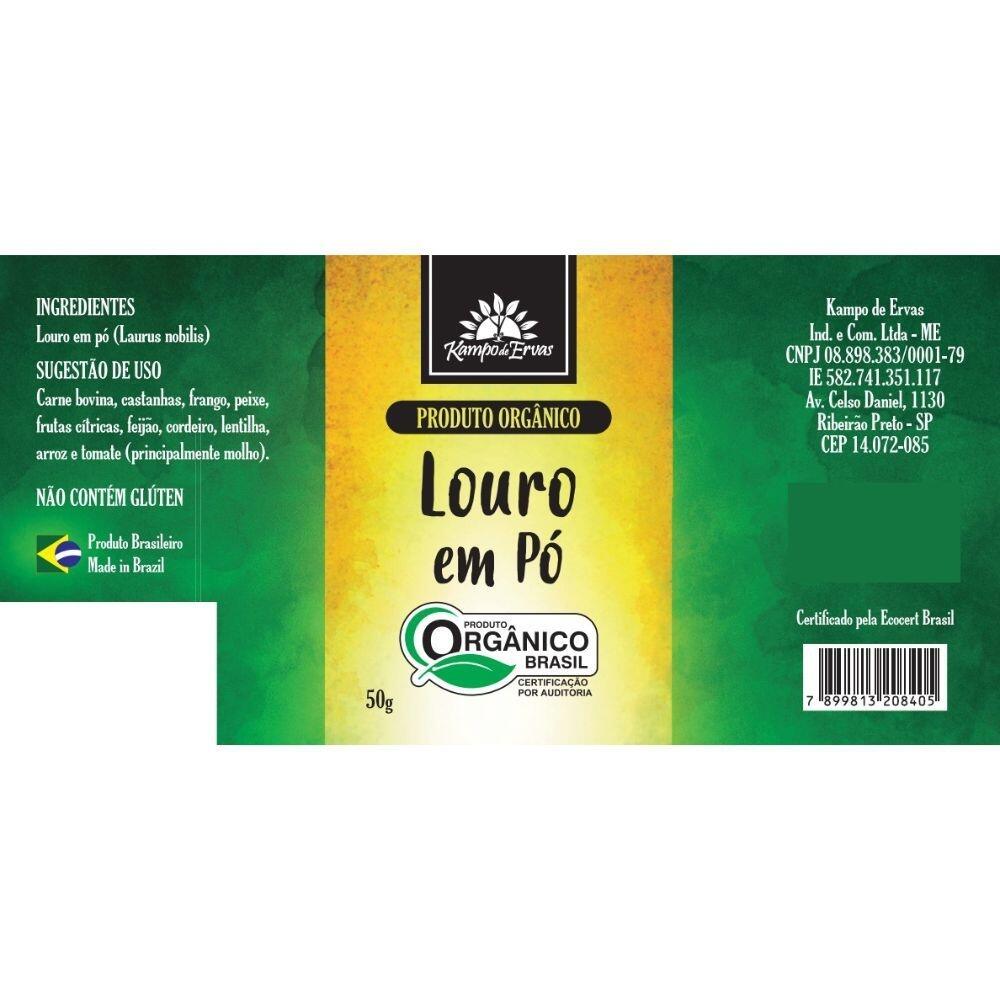 Comprar Louro em pó Seco Orgânico Tempero Kampo de Ervas Frasco 50gr