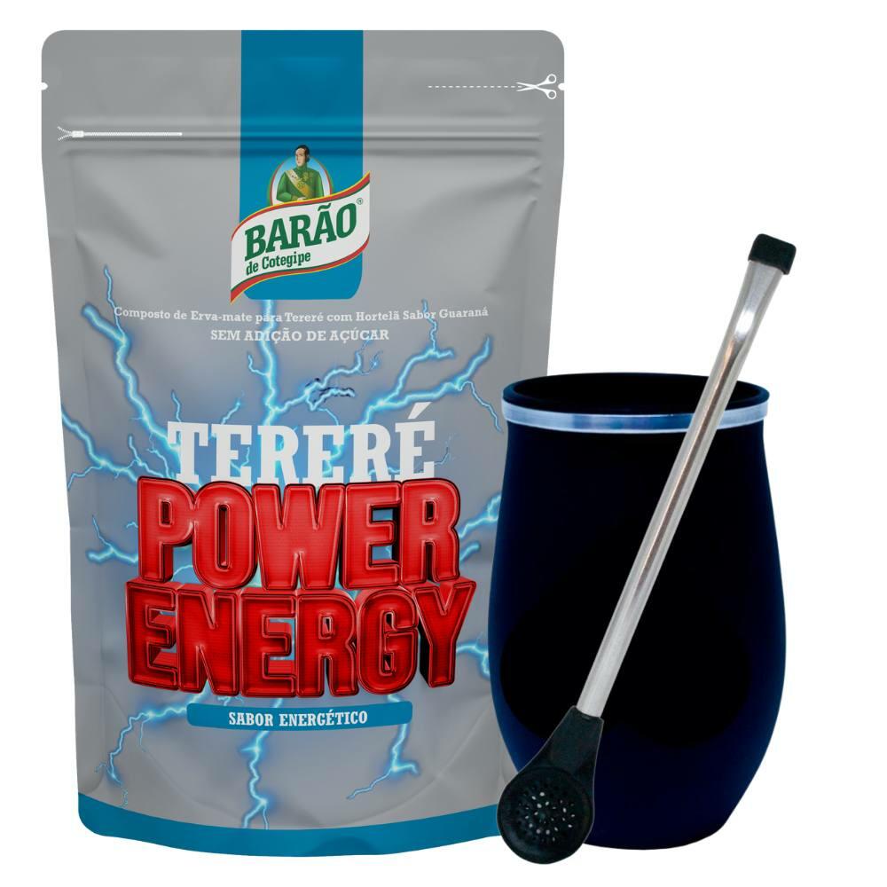 Comprar Kit Tereré Black Power Energy Energéti 500g Copo Bomba Barão ...