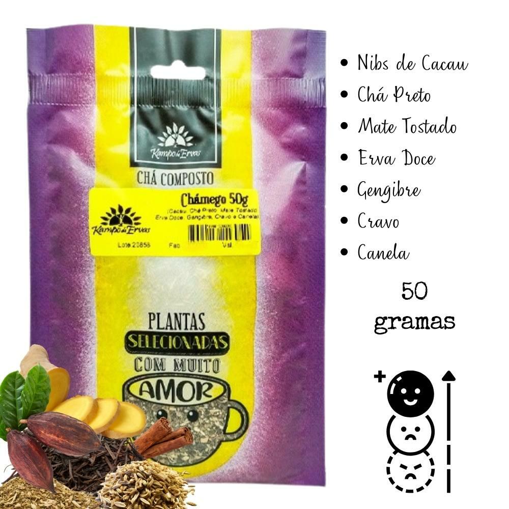 Comprar Chamego Misto Chá Preto Cacau Mate Gengib Erva D Canela 50g - A ...