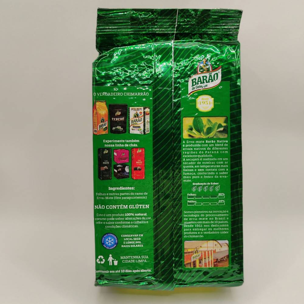 Comprar Kit 3 Erva Mate Nativa Sabor Fresco 500g cada Vácuo Barão - A ...